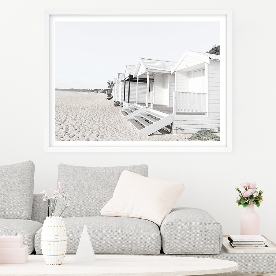 White Bathing Boxes by Boho Art & Styling | Style Sourcebook