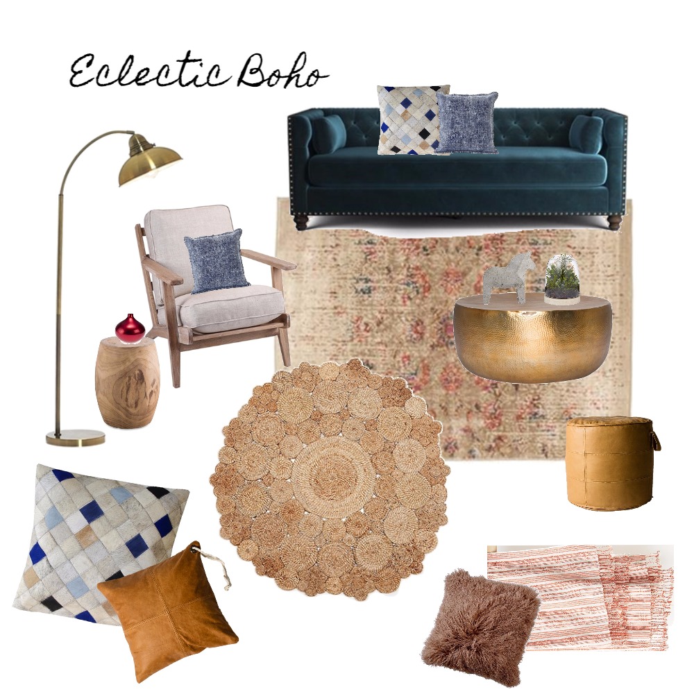 Living Room - Eclectic Boho Interior Design Mood Board by Harvey ...