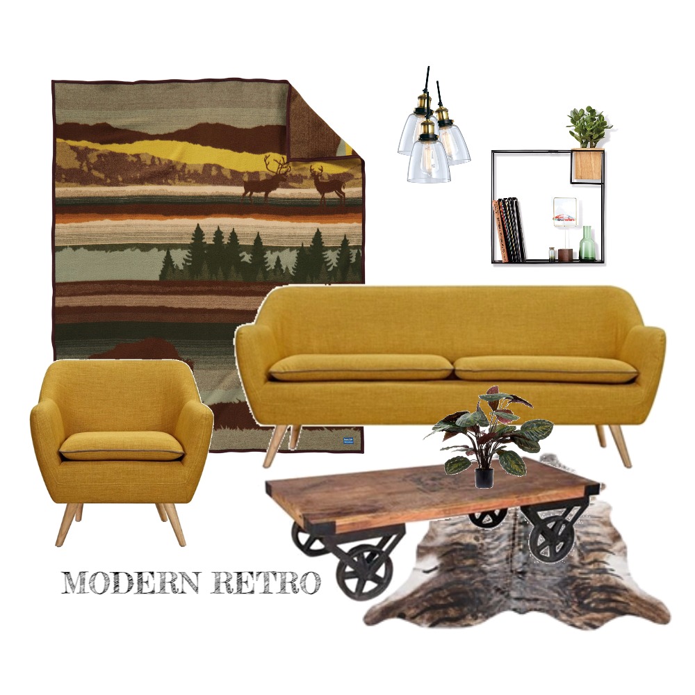 Modern retro Interior Design Mood Board by evesam - Style Sourcebook