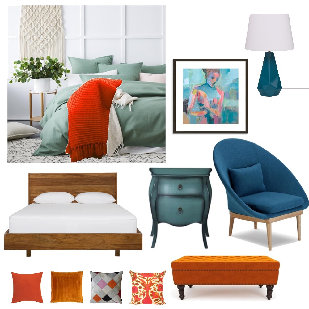 split complementary Interior Design Mood Board by candra - Style Sourcebook