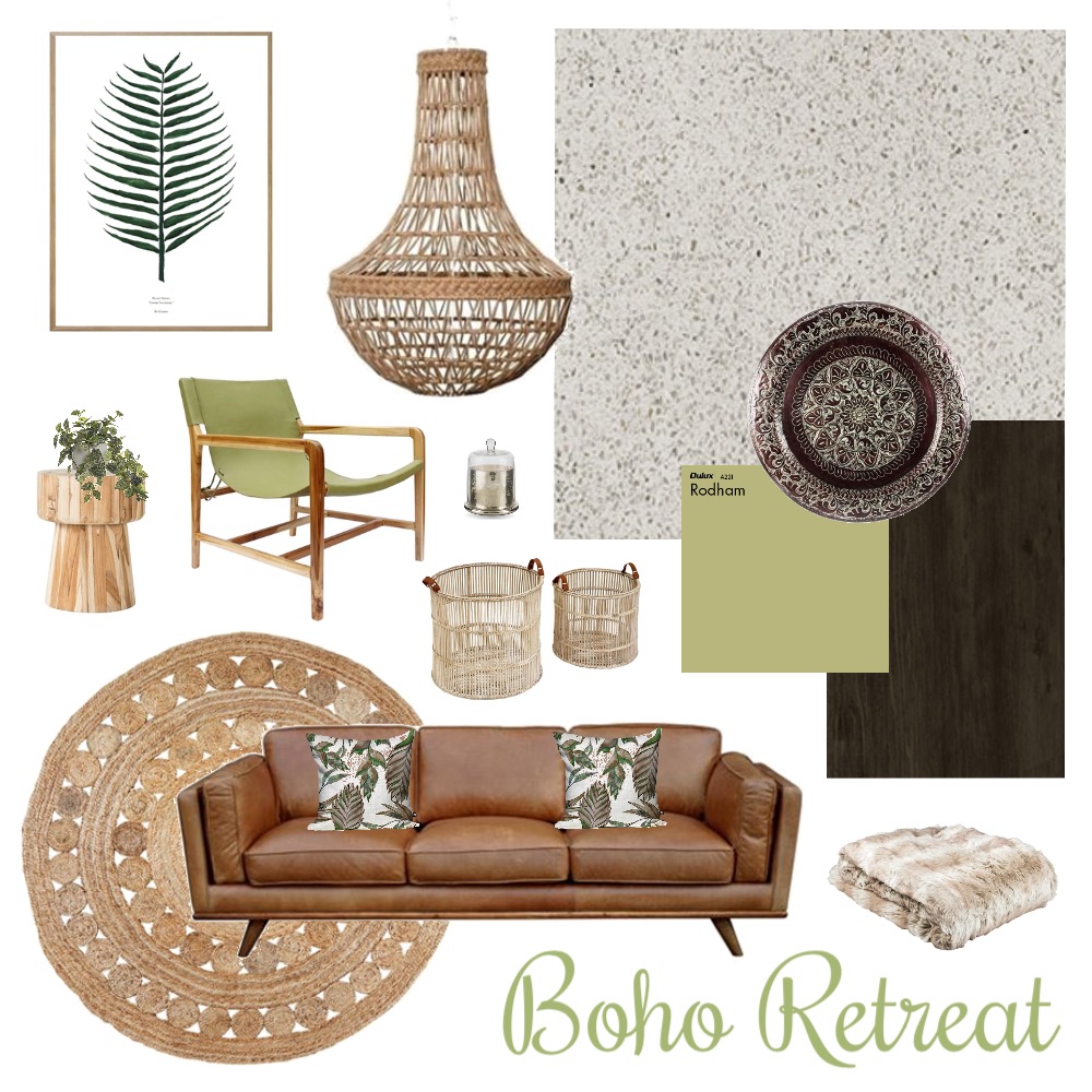 Boho retreat Interior Design Mood Board by Two Wildflowers - Style ...