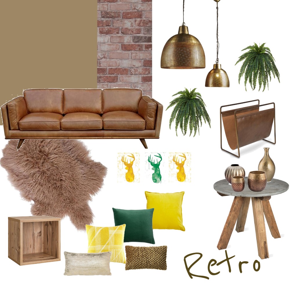 Retro Interior Design Mood Board by iDesign Interiors - Style Sourcebook