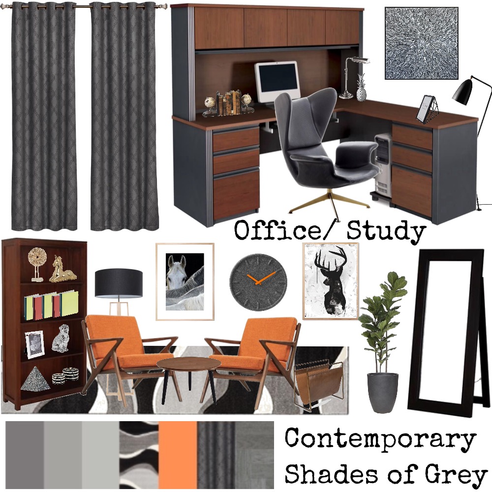 Study room Interior Design Mood Board by Shenzy - Style Sourcebook
