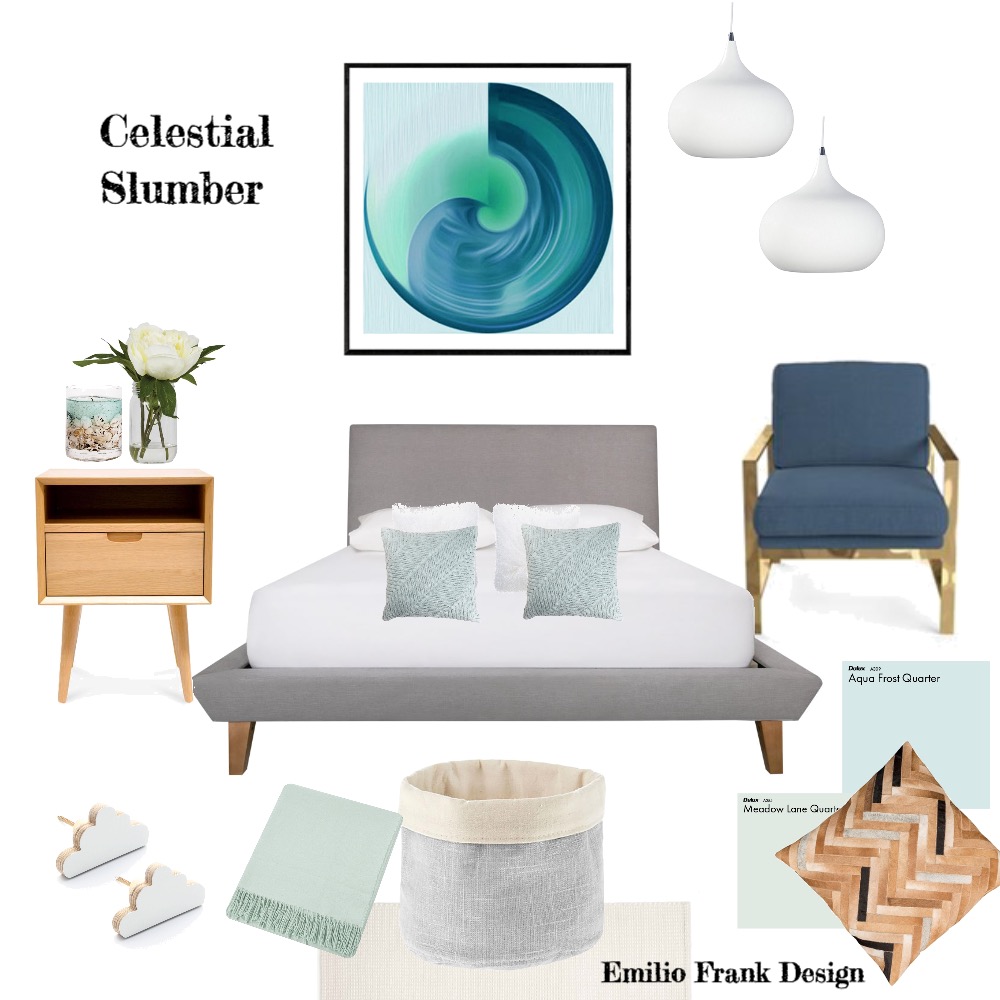 Celestial Slumber Interior Design Mood Board by Emilio Frank Design ...