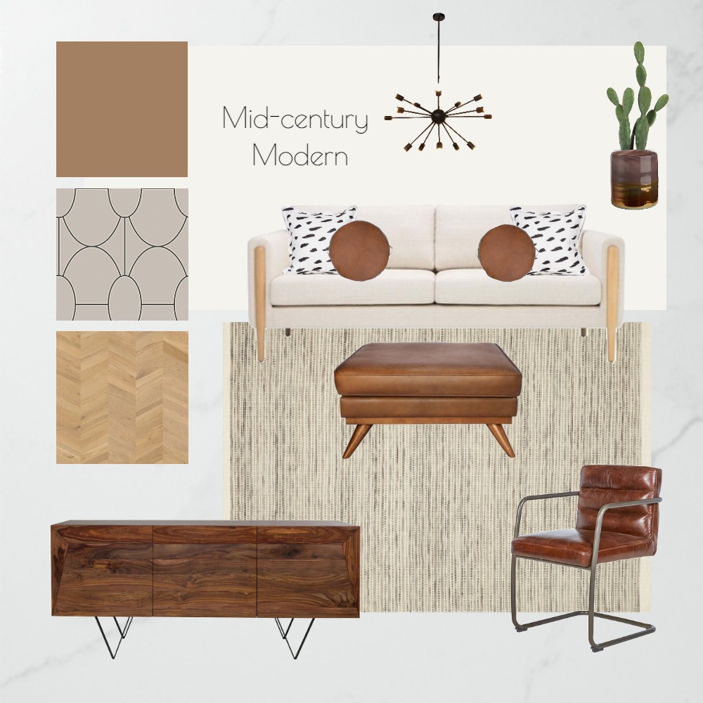 Mid-century Modern Interior Design Mood Board by amhalling - Style ...