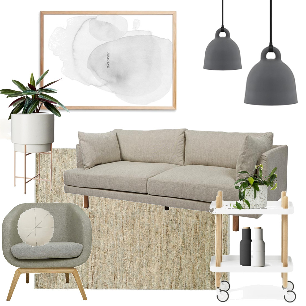 Modern Minimalist Living Interior Design Mood Board by braydee - Style ...