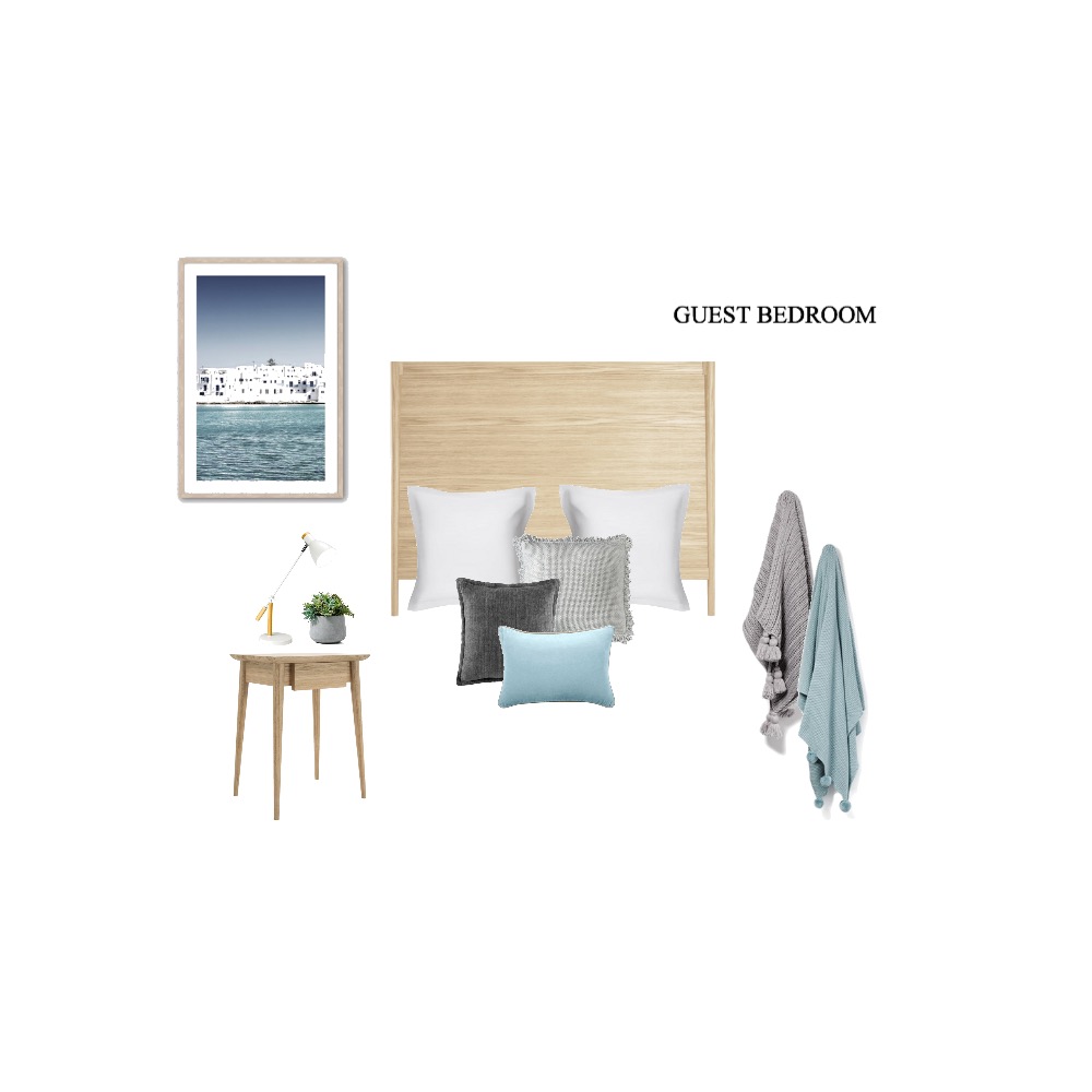 Guest Bedroom Interior Design Mood Board by inadesignersmind - Style ...