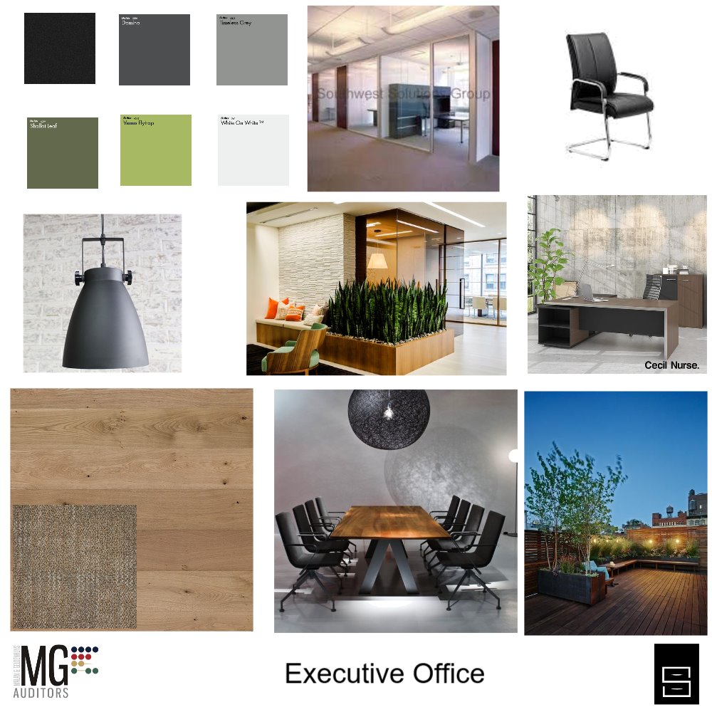 Executive Office Interior Design Mood Board by Marlene | Style Sourcebook