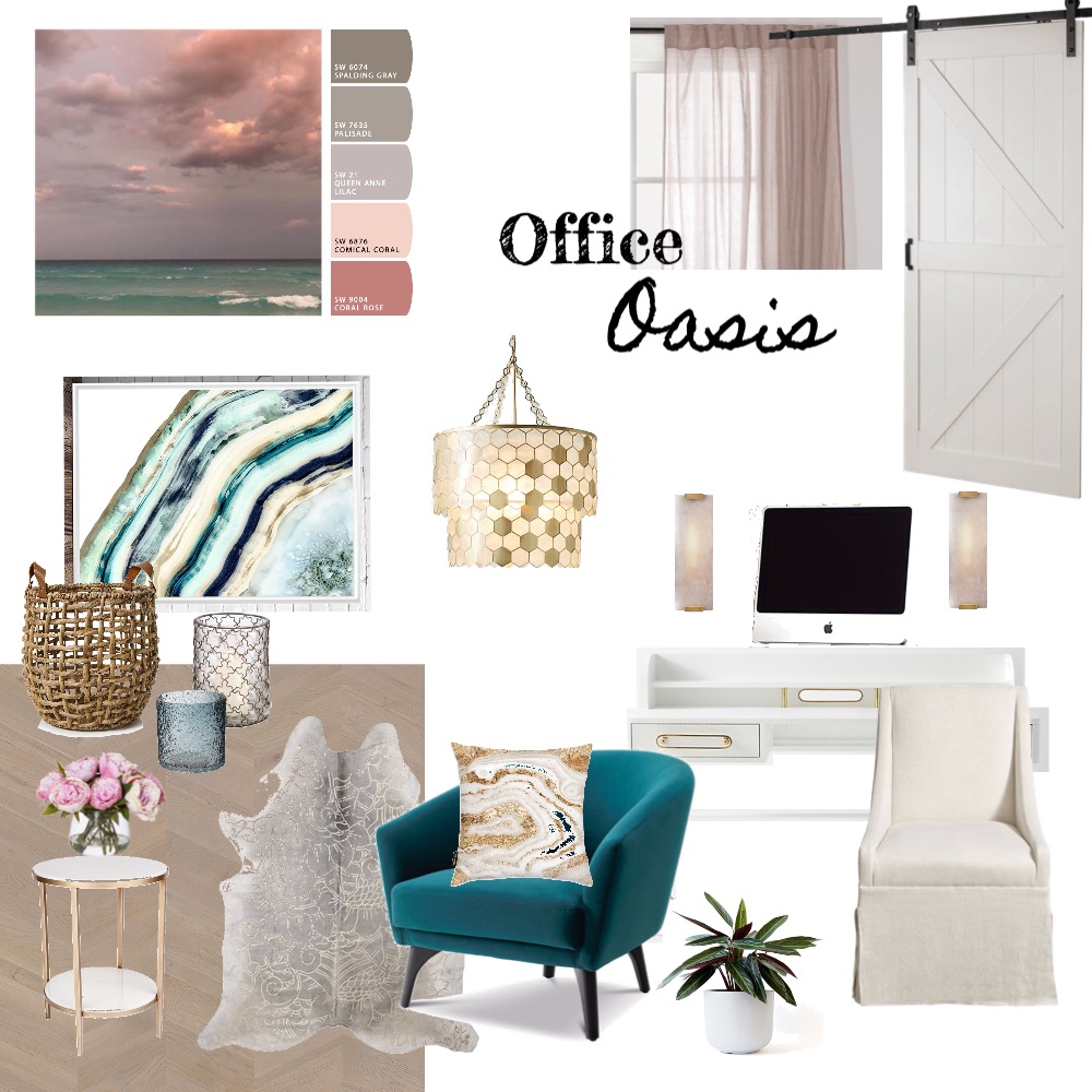 Office Oasis Interior Design Mood Board by WhiskeyCreekDesign - Style ...