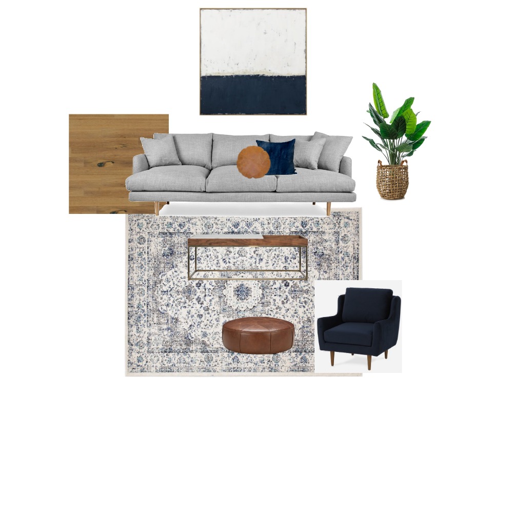 Navy Luxe Interior Design Mood Board by Herina | Style Sourcebook