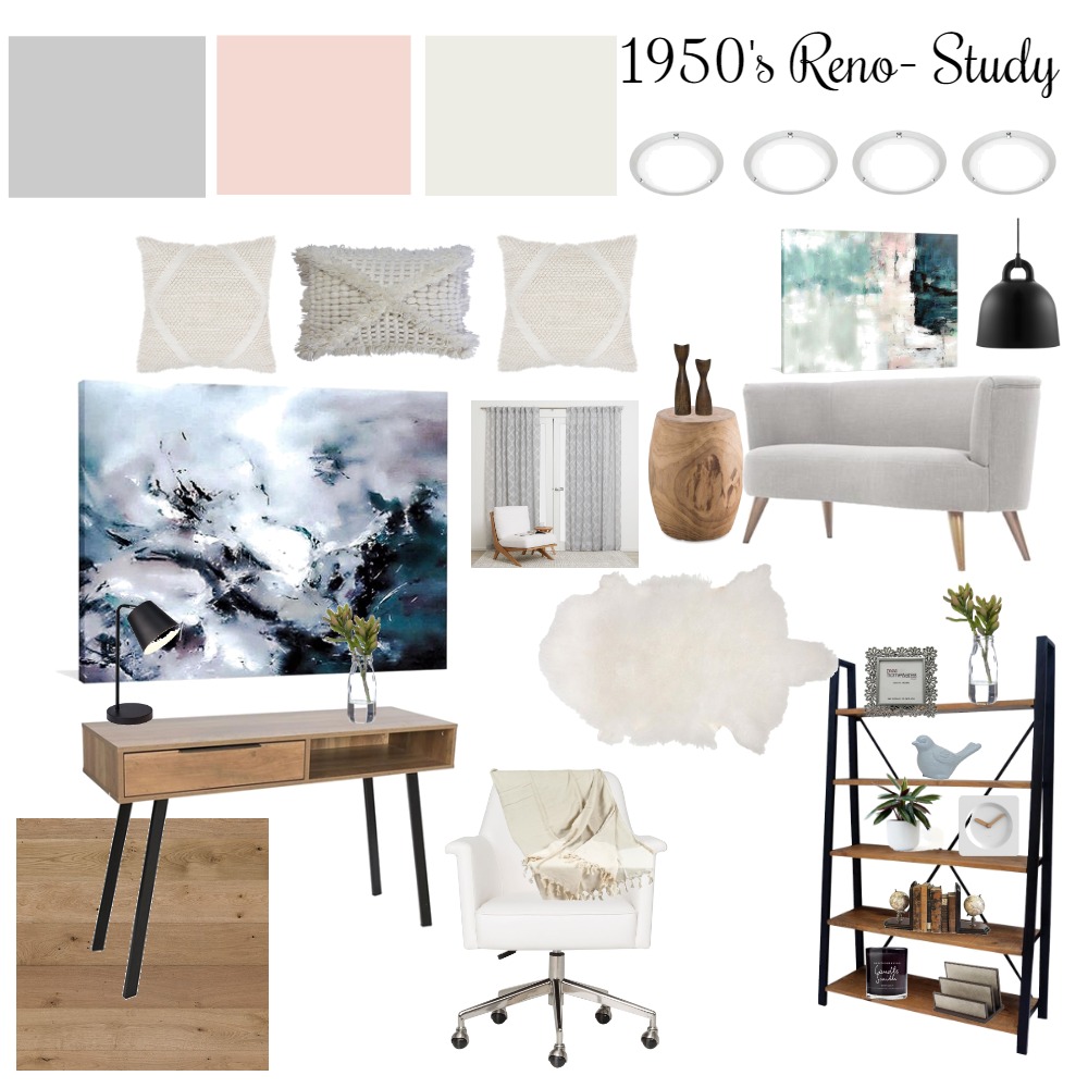 1950's Reno-Study Interior Design Mood Board by kaittaylor | Style ...