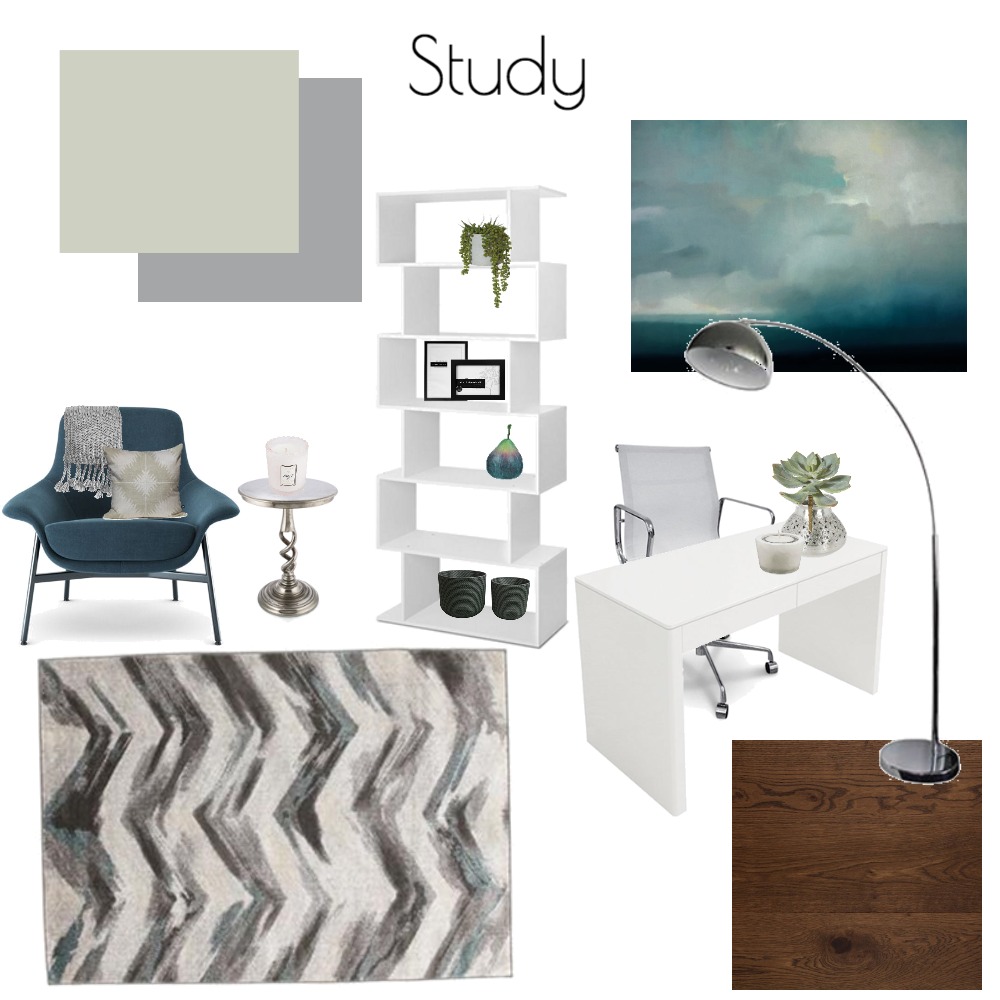 Study Interior Design Mood Board by LeahTinetti - Style Sourcebook