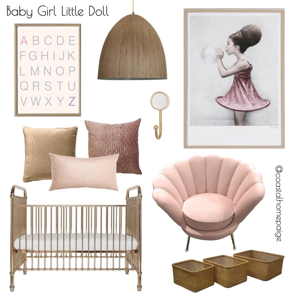 Baby Girl Little Doll Interior Design Mood Board by CoastalHomePaige ...