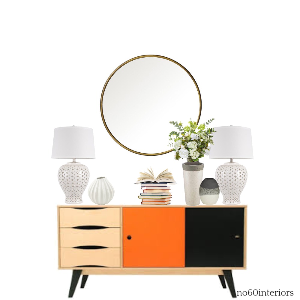 orange sideboard Interior Design Mood Board by RoisinMcloughlin - Style ...