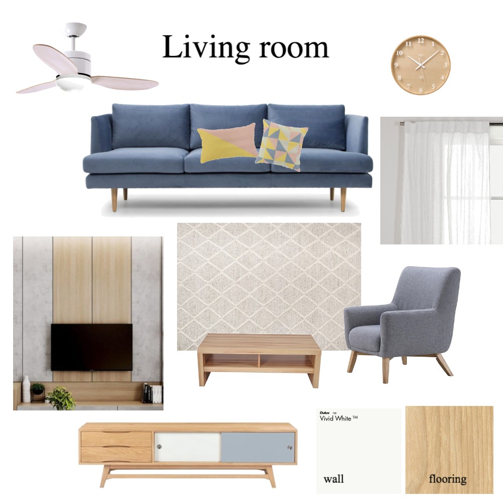 Scandi living room Interior Design Mood Board by zhiyun - Style Sourcebook