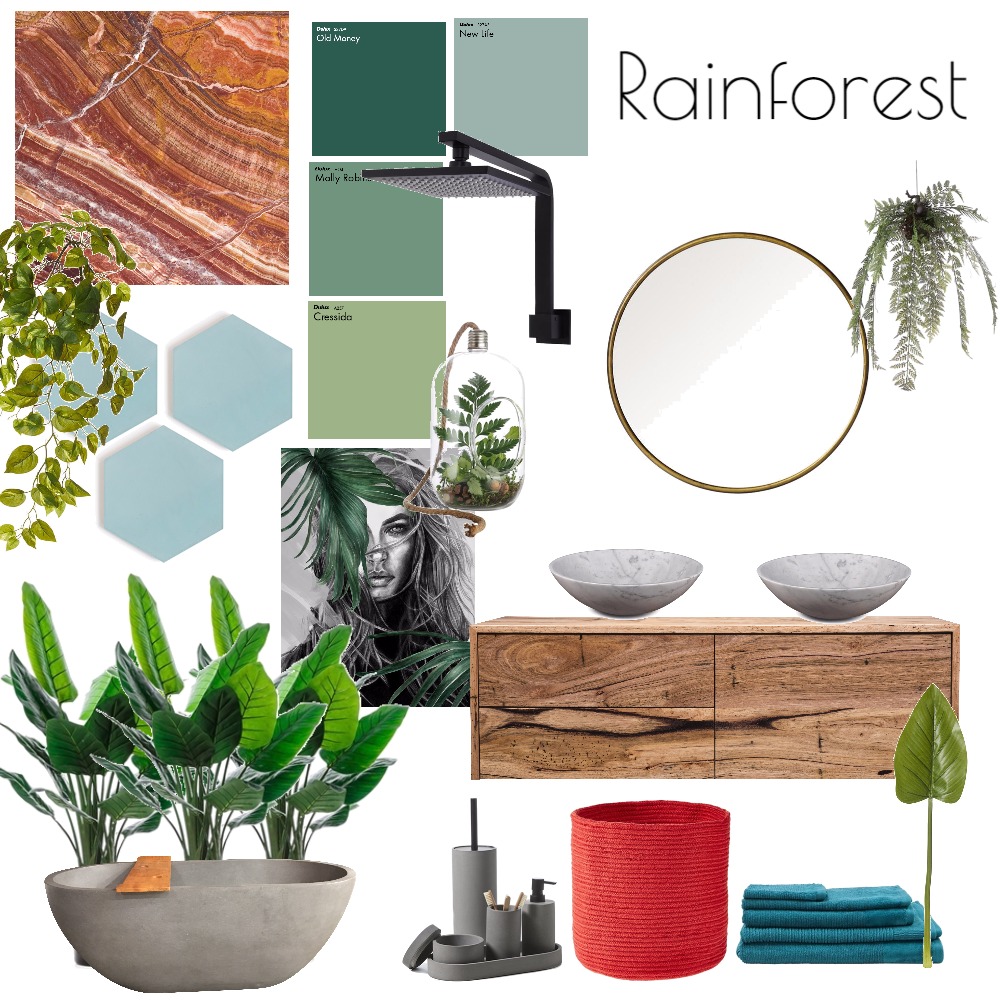Rainforest Interior Design Mood Board by Bec_Waters - Style Sourcebook