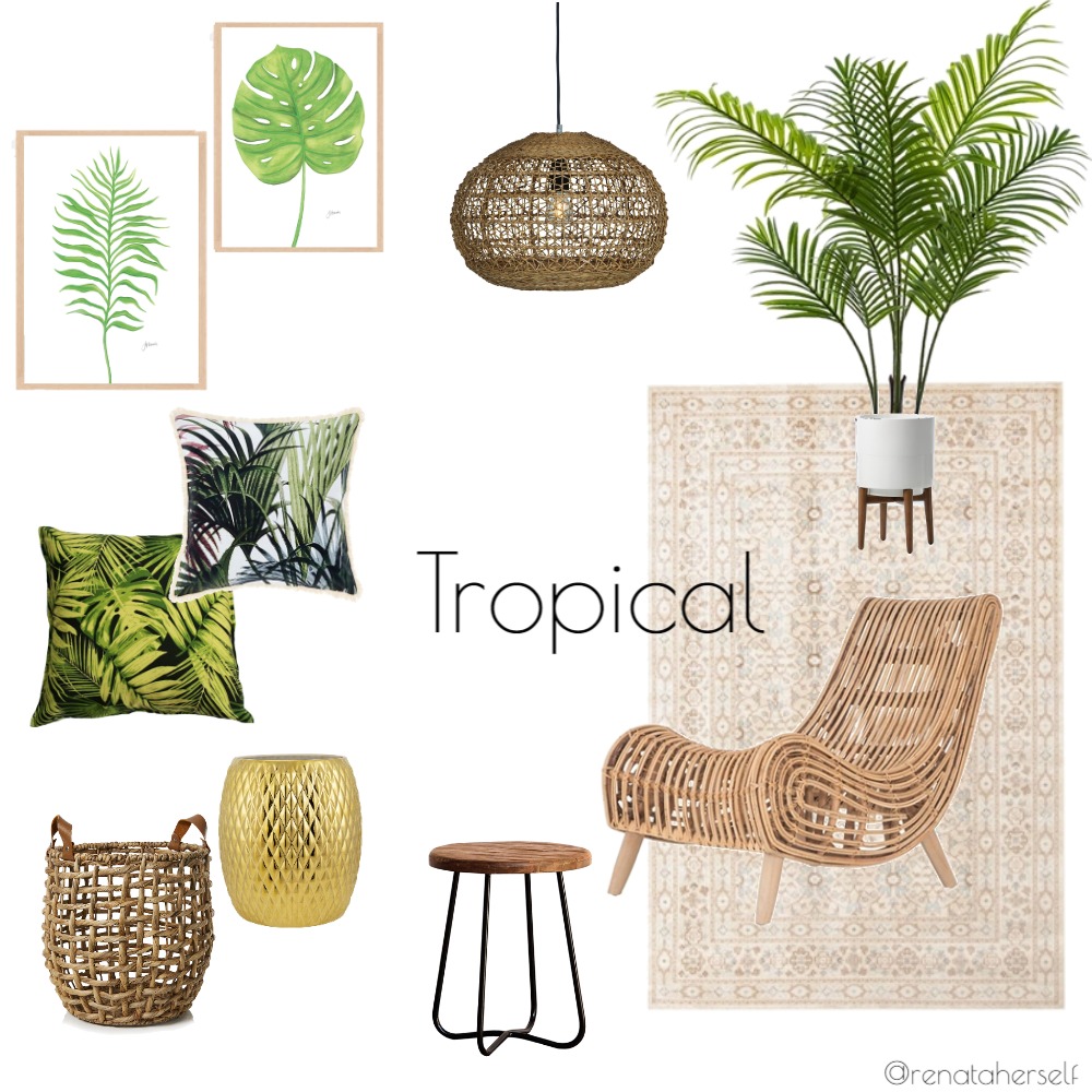 Tropical Interior Design Mood Board by Renata - Style Sourcebook
