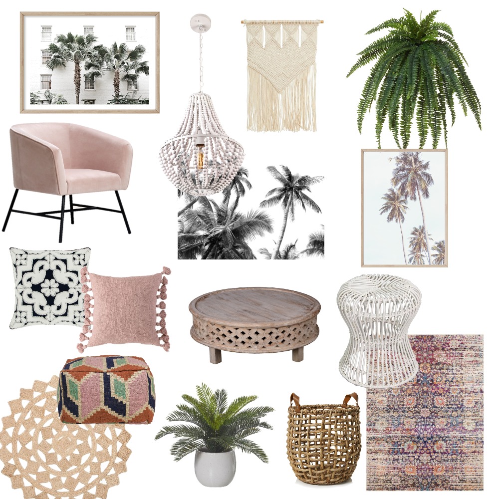 Boho Office Interior Design Mood Board by Lisa Olfen - Style Sourcebook
