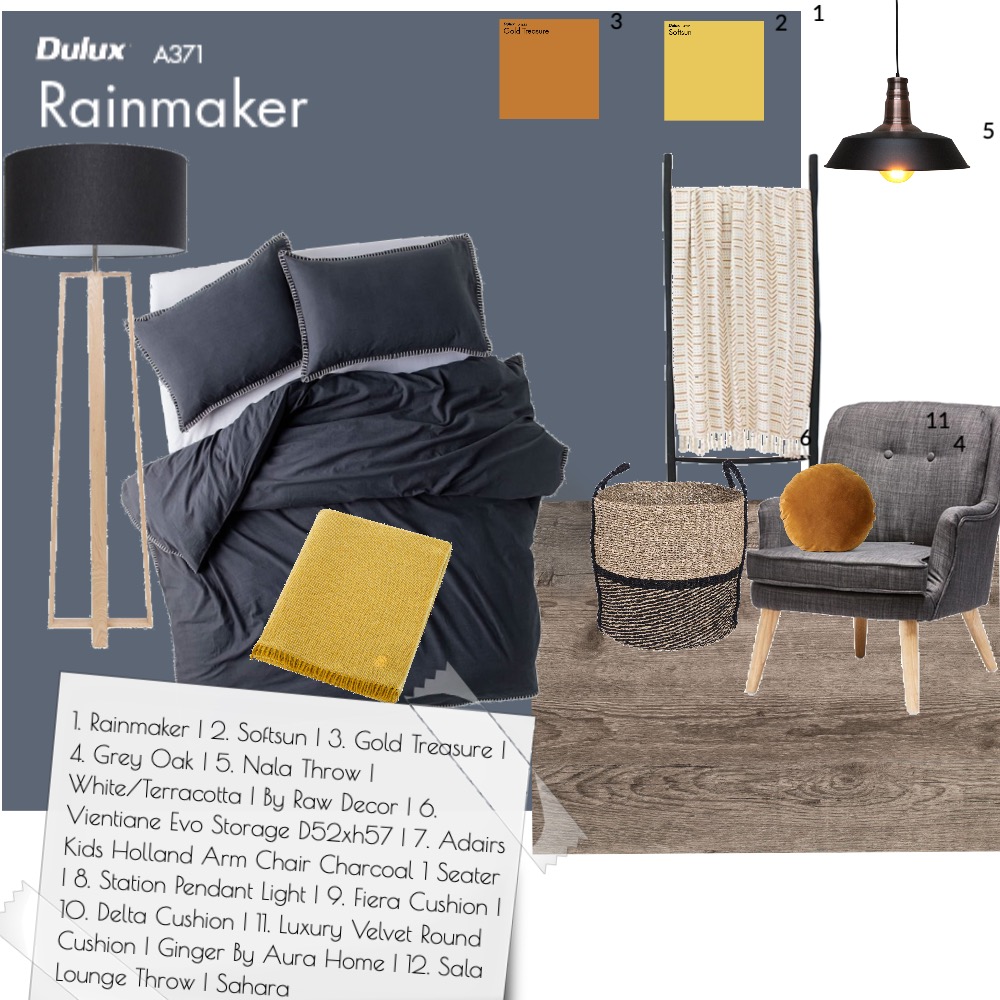 Dark Interior Design Mood Board by Sidney - Style Sourcebook
