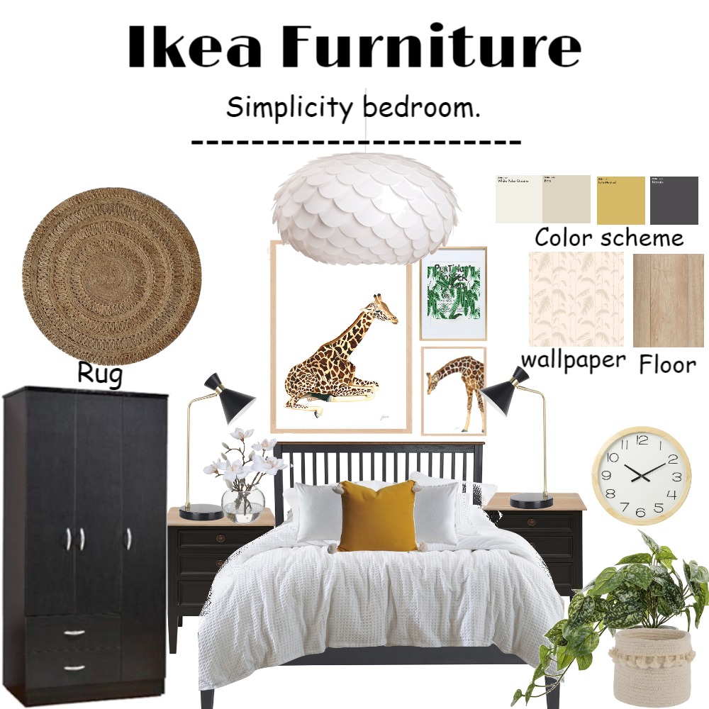 ikea bedroom Interior Design Mood Board by Rasha94 - Style Sourcebook