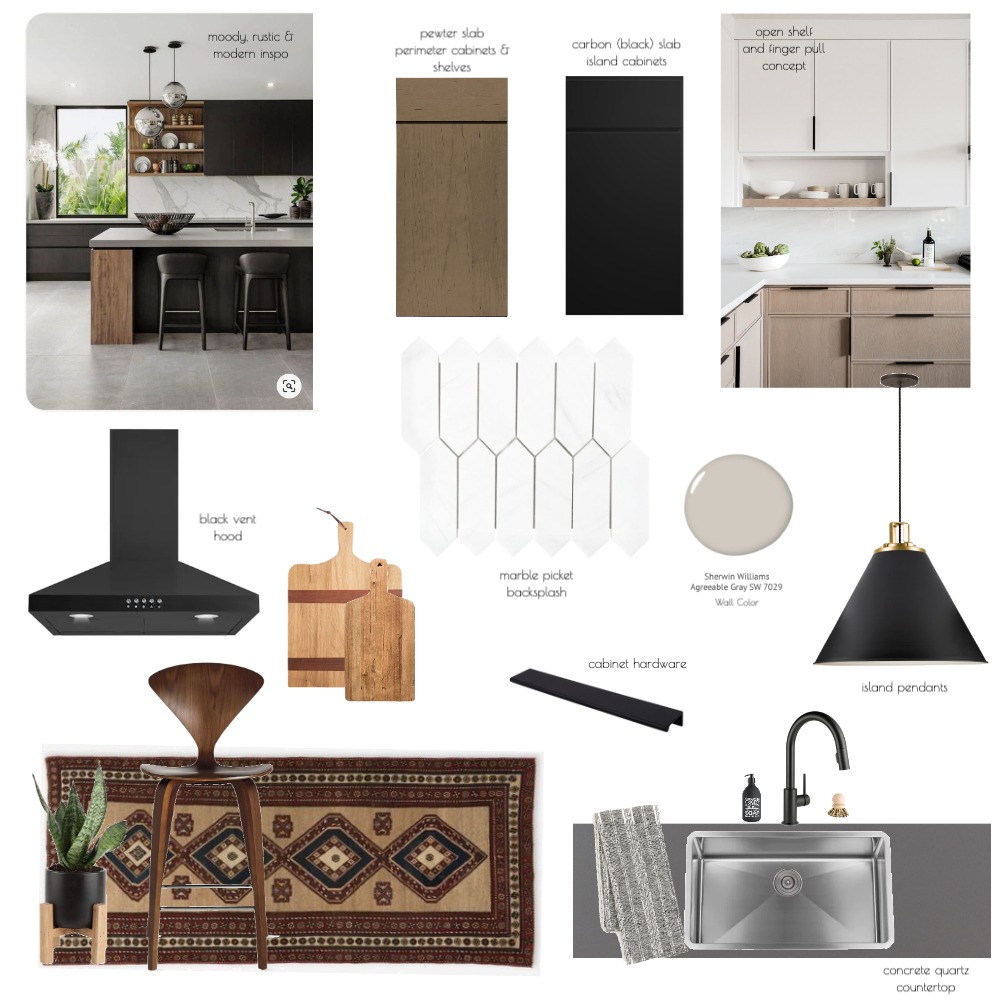 Modern Kitchen Interior Design Mood Board by Payton - Style Sourcebook