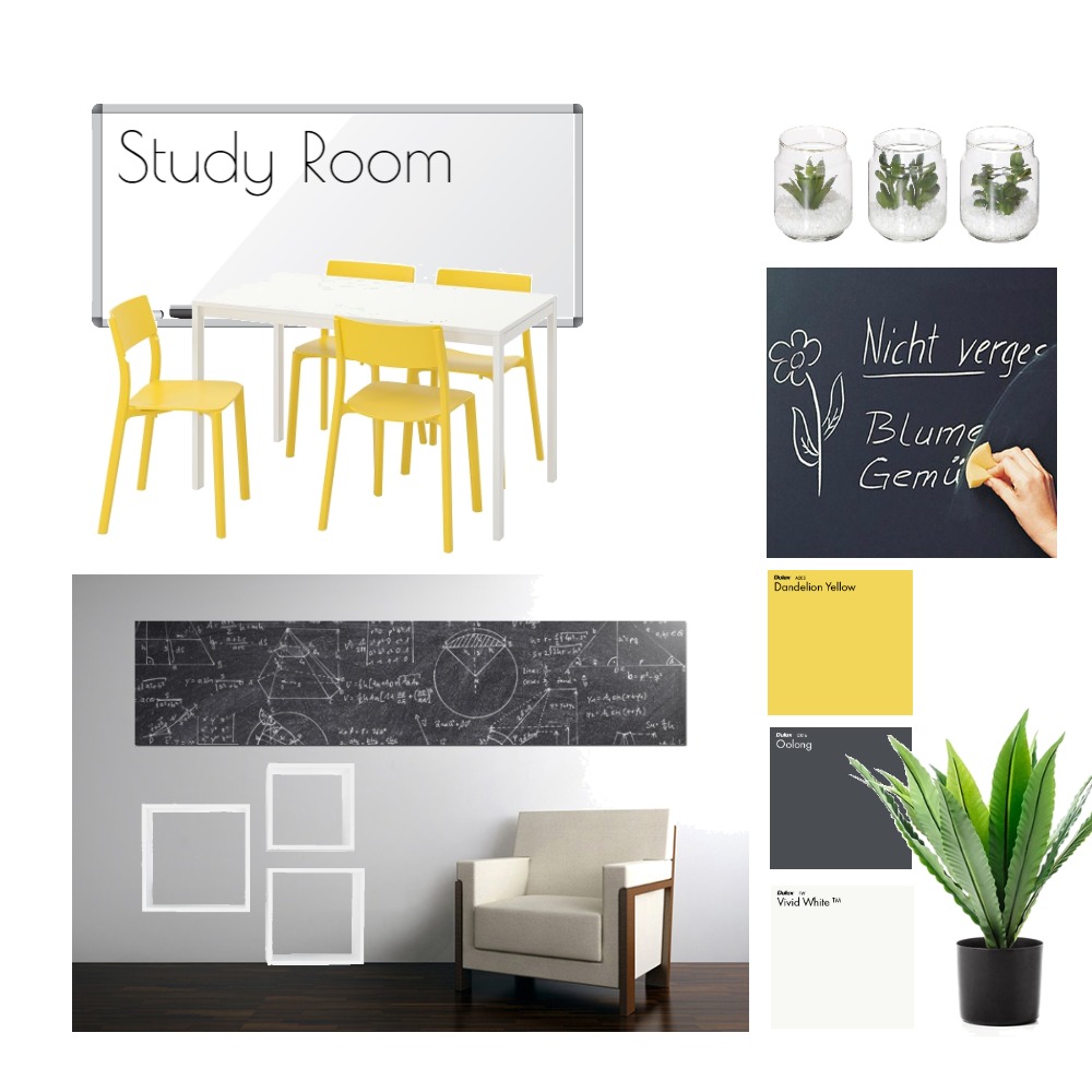 study room Interior Design Mood Board by AdiManor - Style Sourcebook