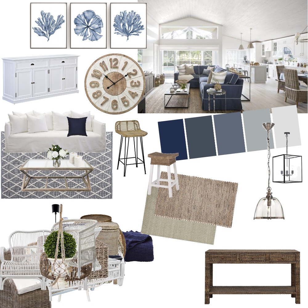 Hamptons Interior Design Mood Board by georgiacampbell - Style Sourcebook