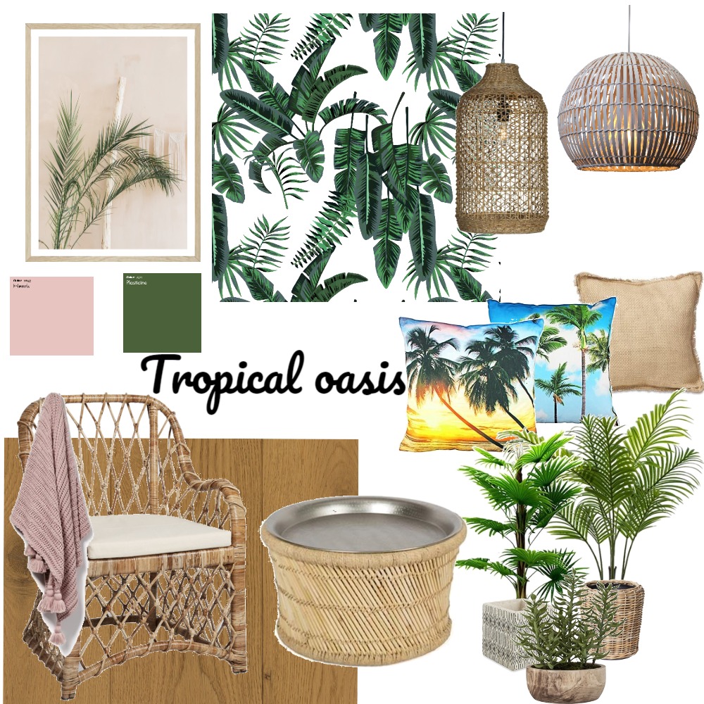 Tropical oasis Interior Design Mood Board by Stephanievanbrakel - Style ...