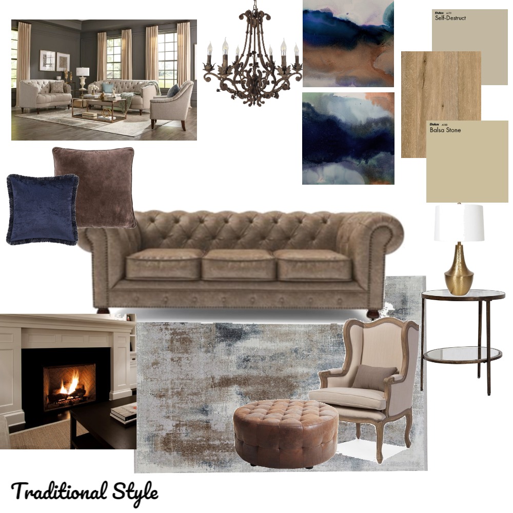 Traditional Style Interior Design Mood Board by NomaMvere - Style ...