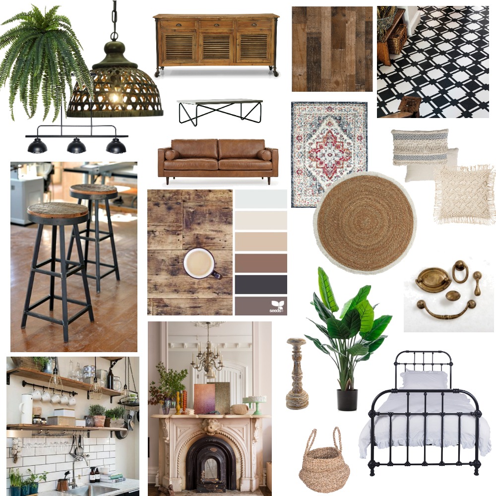 modern rustic moodboard Interior Design Mood Board by viviana - Style ...