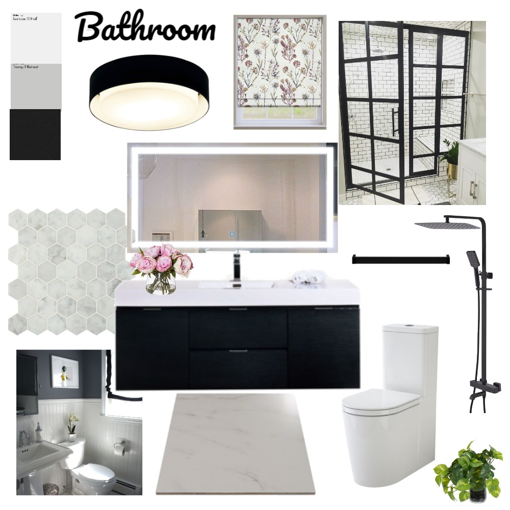 Bathroom Interior Design Mood Board by Katie Anne Designs - Style ...