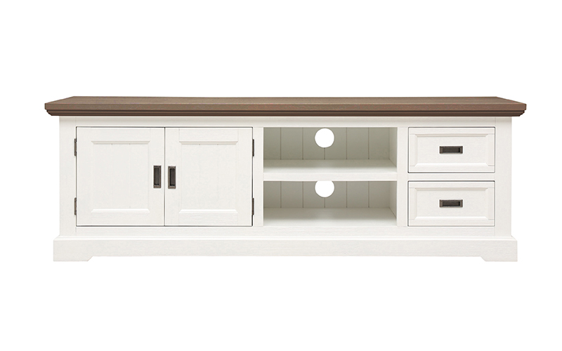 Hamptons Entertainment Unit 180cm in Two Tone by OzDesignFurniture ...