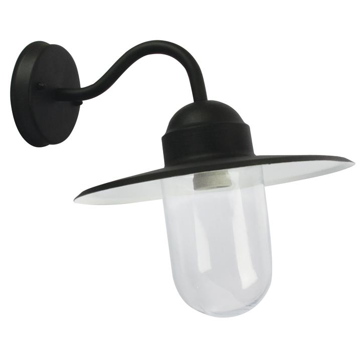 Alley IP44 Exterior Angled Wall Light, Black by Oriel Lighting - Style ...