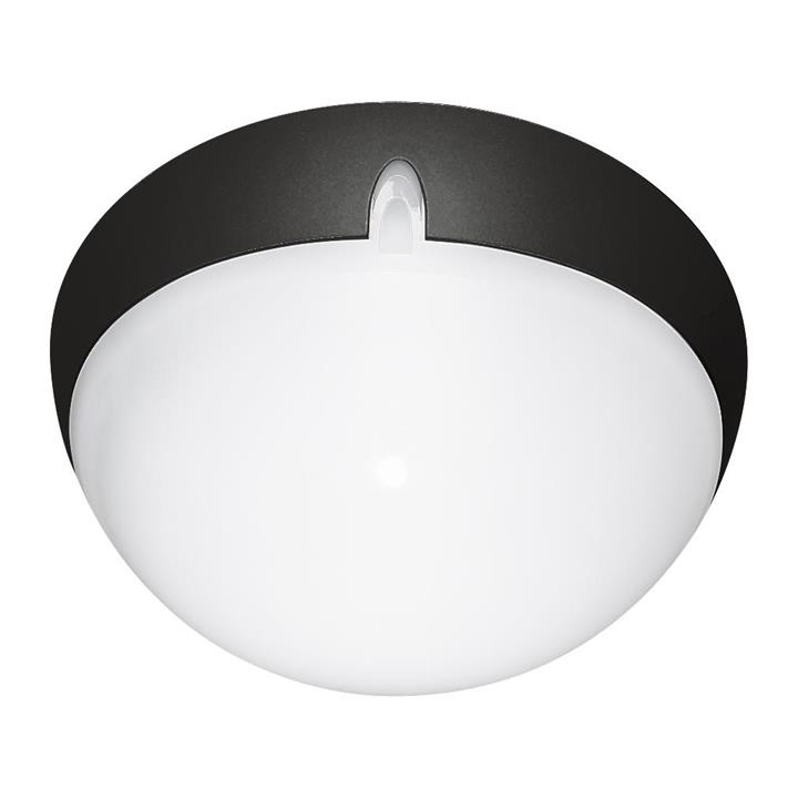 Polydome IP66 Italian Made Exterior Ceiling Light, Small, Black by ...