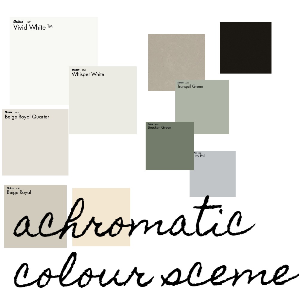 Achromatic colour scheme Interior Design Mood Board by Home Interiors ...