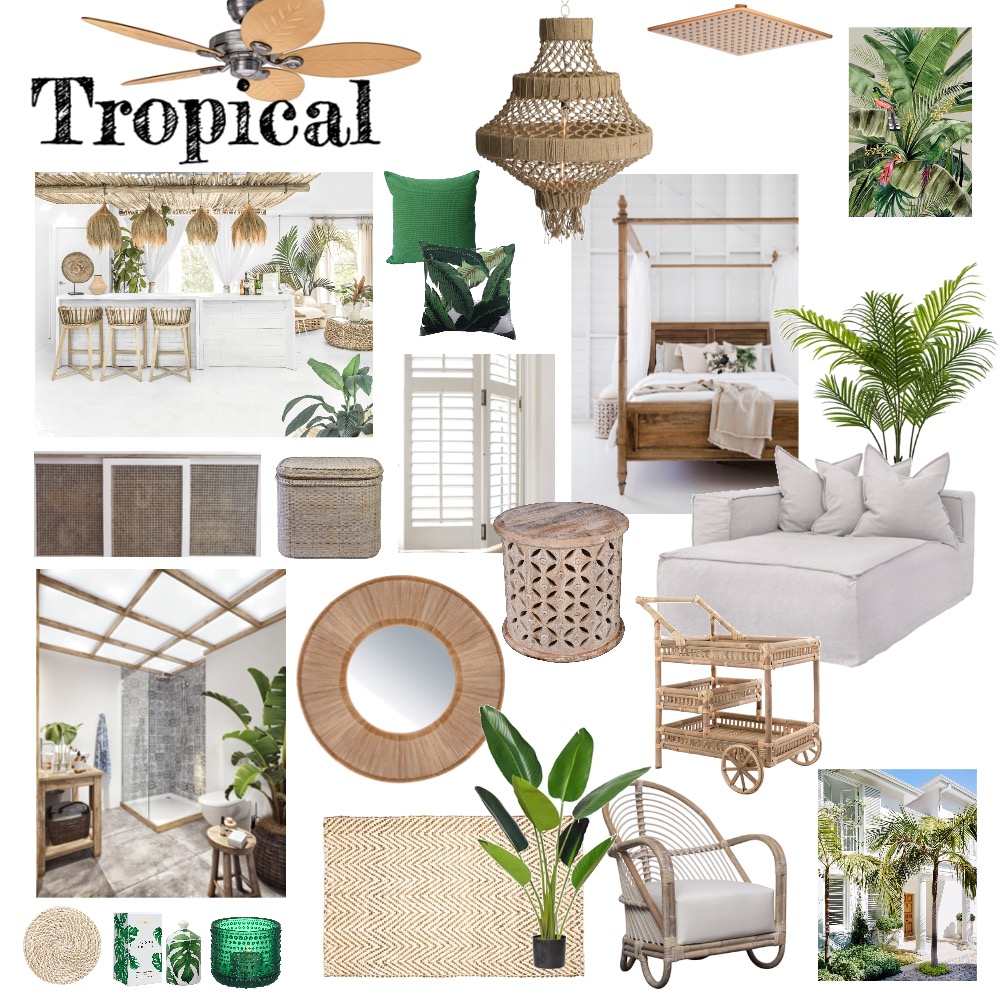 Tropical Interior Design Mood Board by Shellsbeach - Style Sourcebook