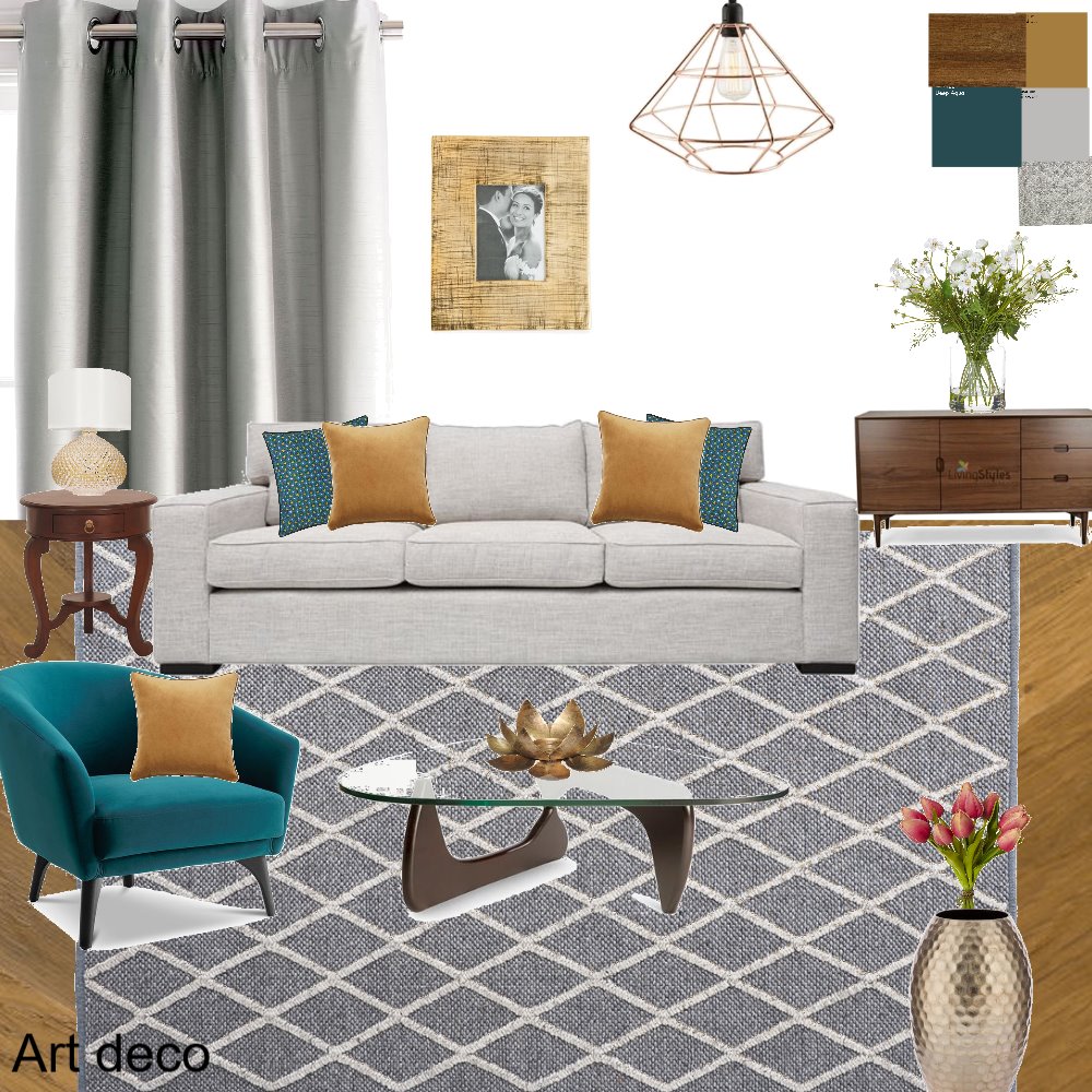 Art deco Interior Design Mood Board by Chanda - Style Sourcebook