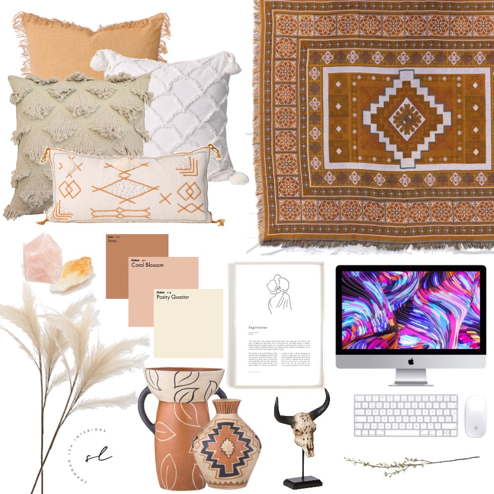 Gypsy Office/Living Interior Design Mood Board by Shannah Lea Interiors ...