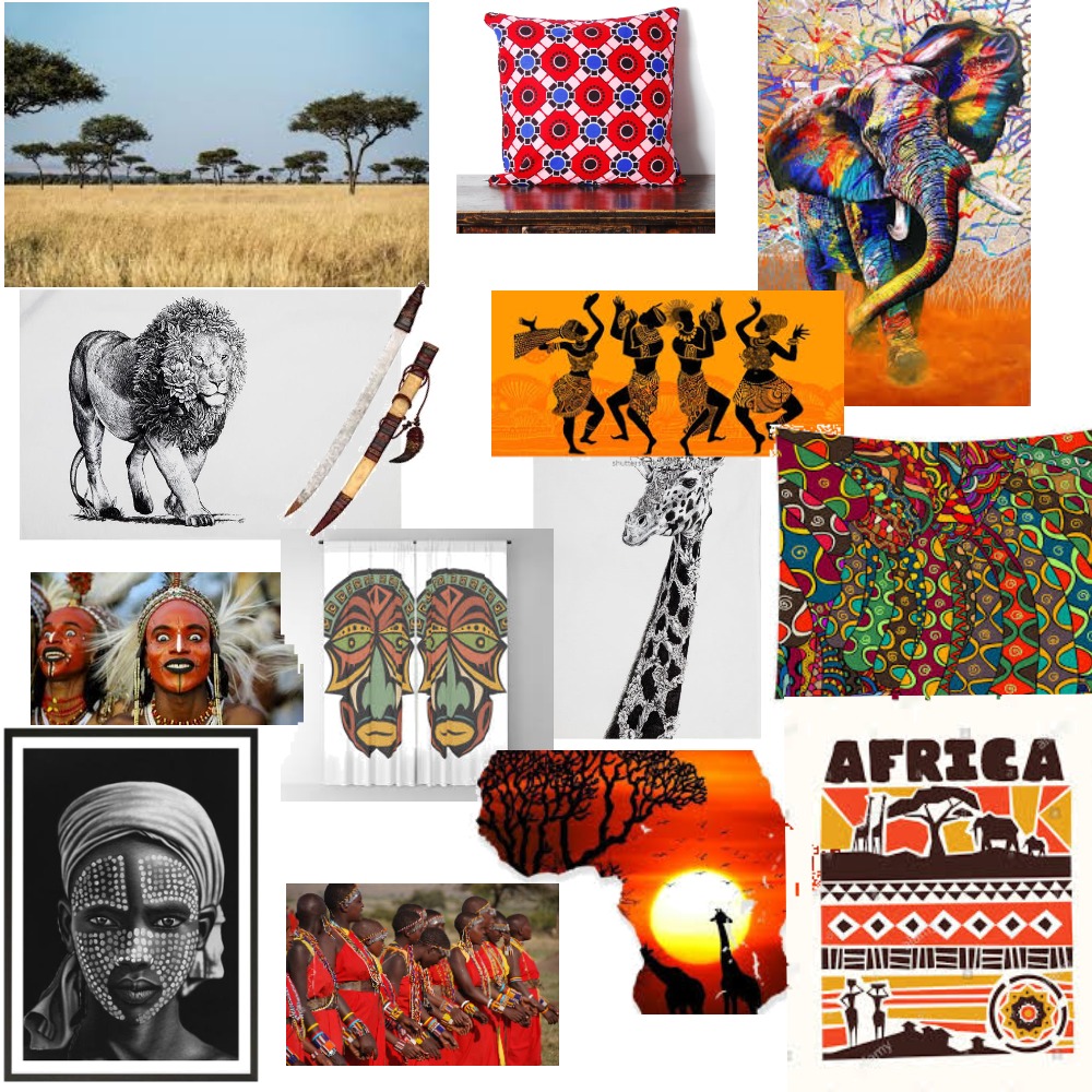 African Concept Development Interior Design Mood Board by LisaHaywood ...
