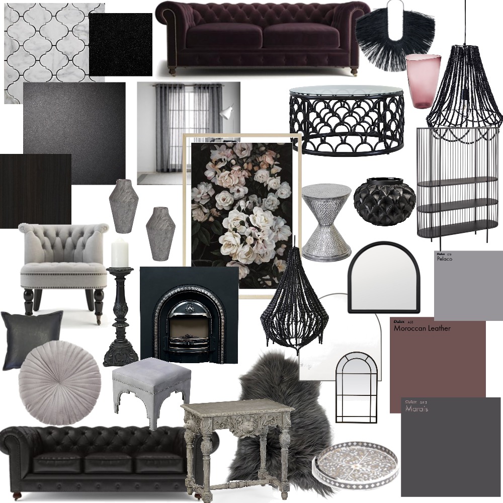 Gothic Interior Design Mood Board by Janellelamont - Style Sourcebook