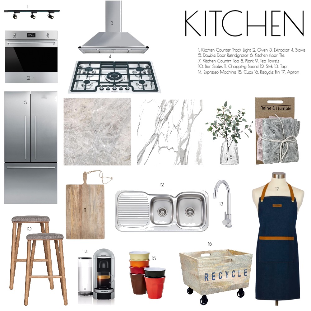 Kitchen Interior Design Mood Board by Celia Gong - Style Sourcebook