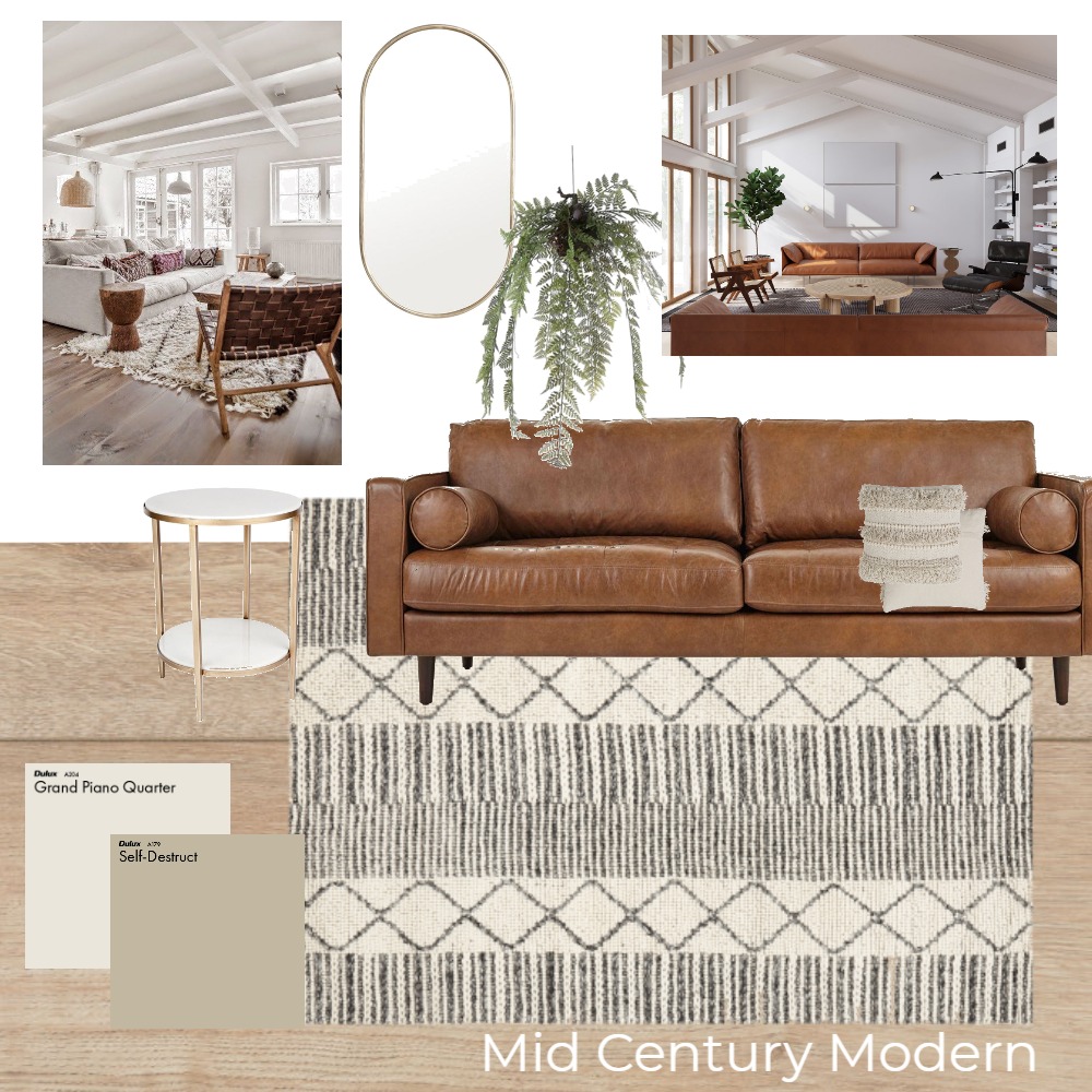Mid Century Modern Interior Design Mood Board by MadelineK - Style ...