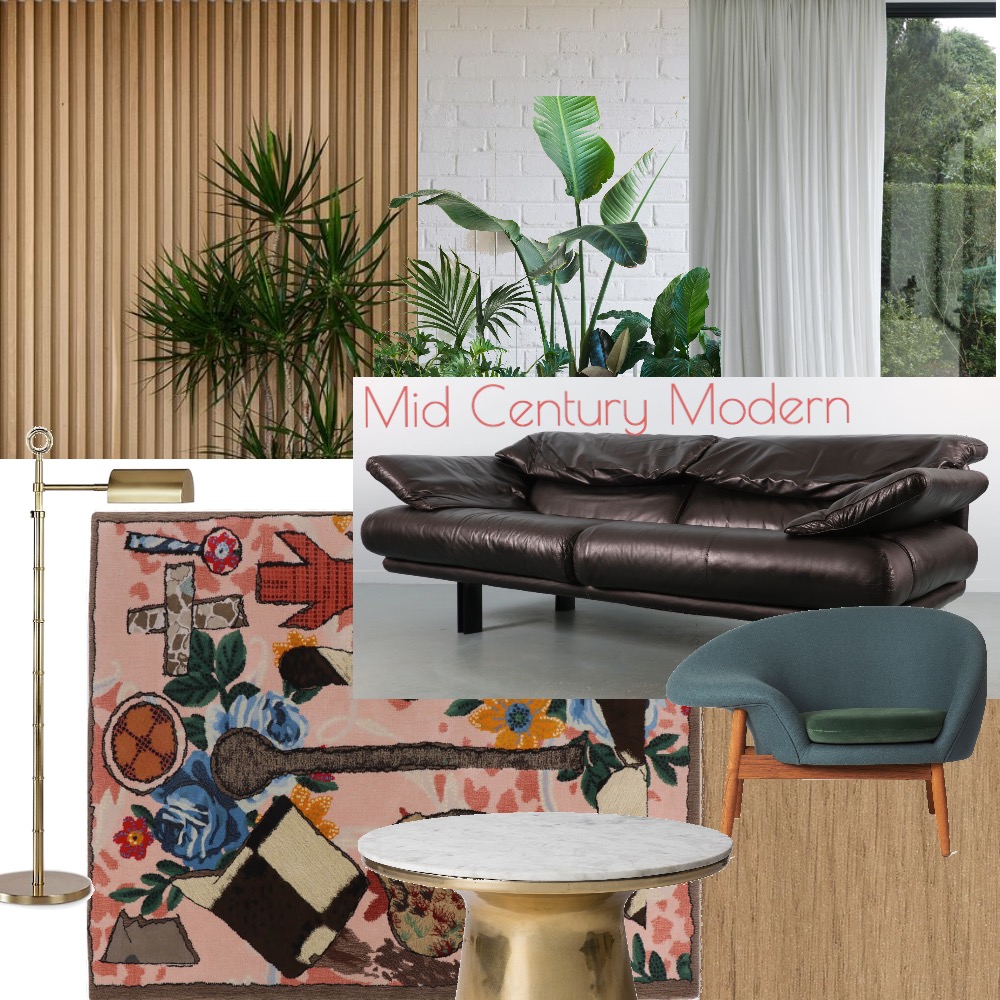Mid Century Modern Interior Design Mood Board by wkamffer - Style ...