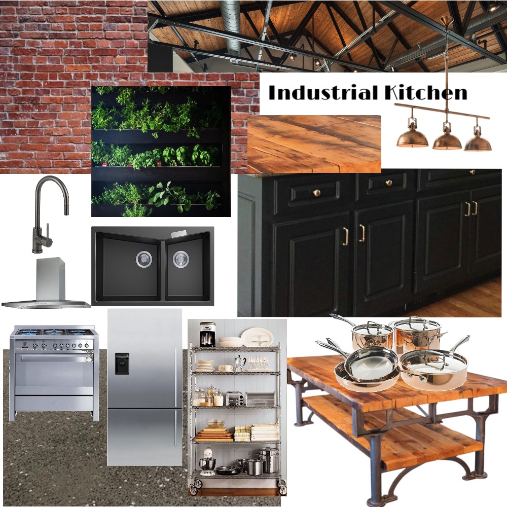Industrial Kitchen Interior Design Mood Board by Complete Harmony ...