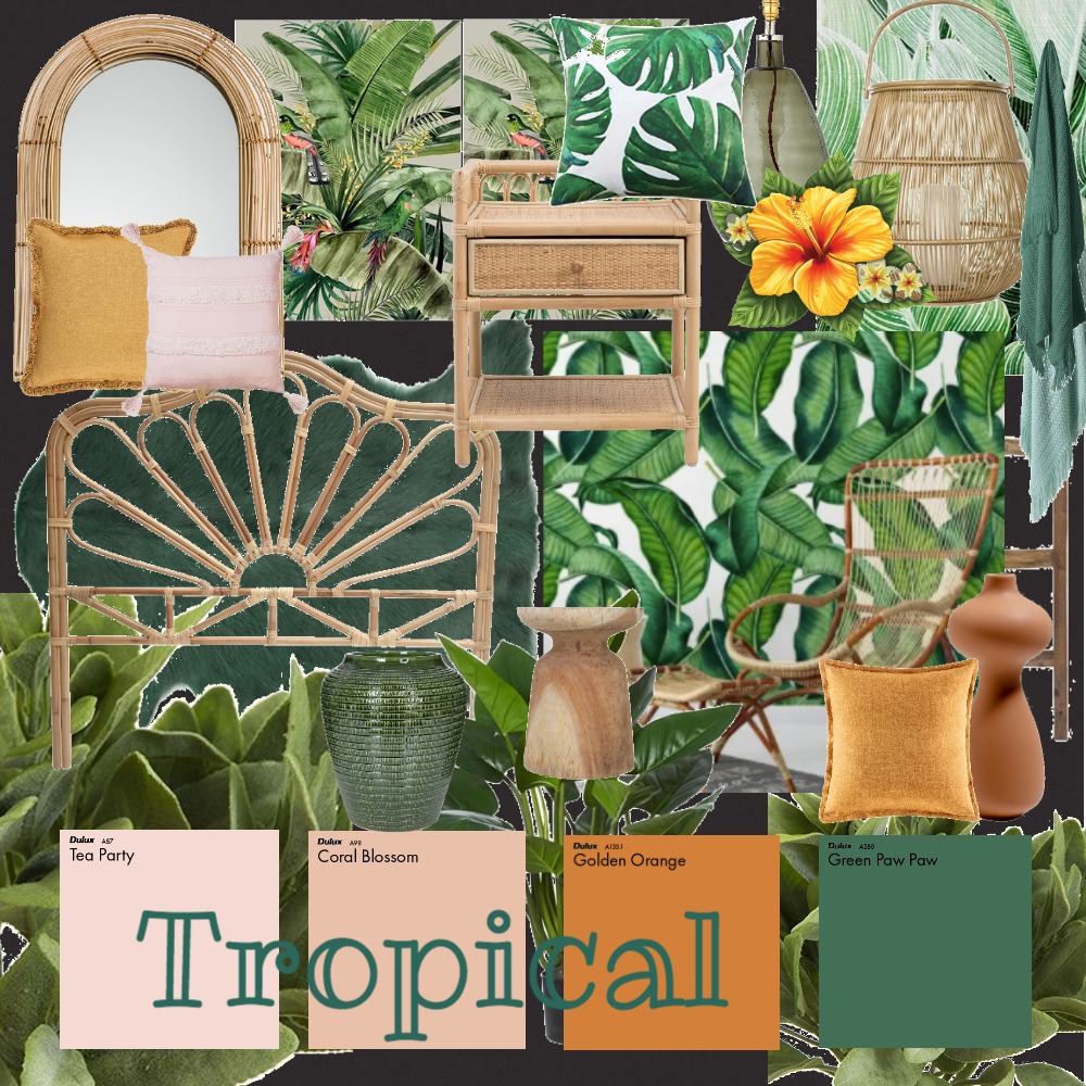 tropical Interior Design Mood Board by georgialeary - Style Sourcebook