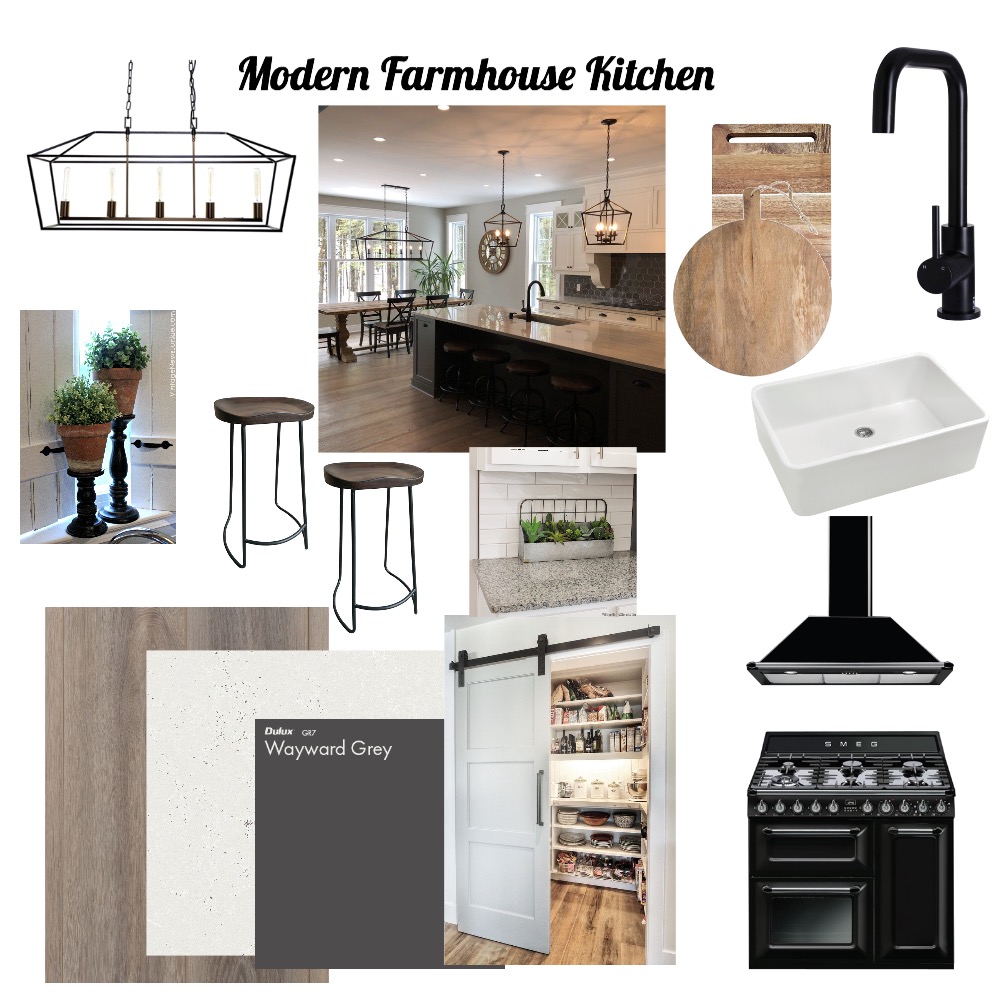 Modern Farmhouse Kitchen Interior Design Mood Board by Hilsie | Style ...