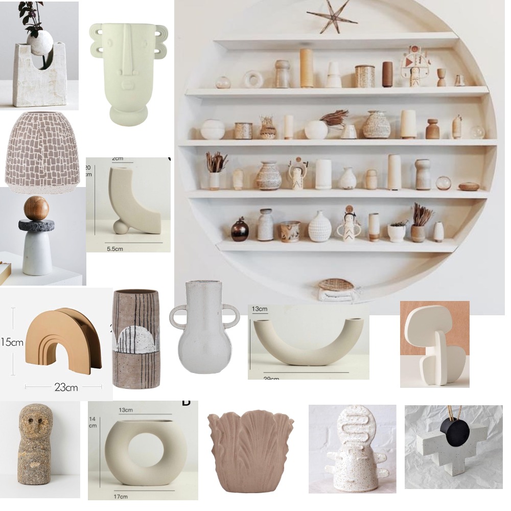 Ceramic Vase Wall Feature Interior Design Mood Board by szeine - Style ...