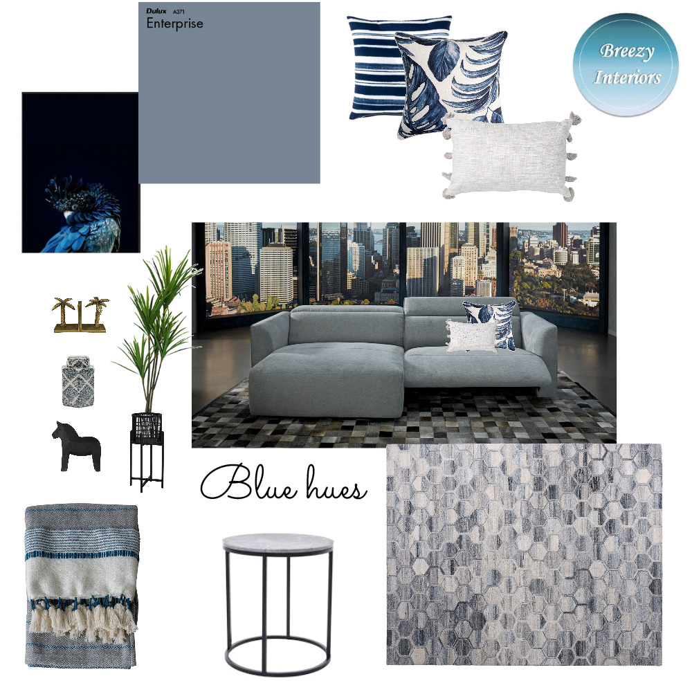 Blue Hues Interior Design Mood Board by Breezy Interiors - Style Sourcebook
