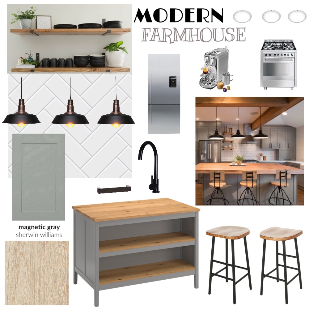 MODERN FARMHOUSE KITCHEN Interior Design Mood Board by Lesleyandrade ...