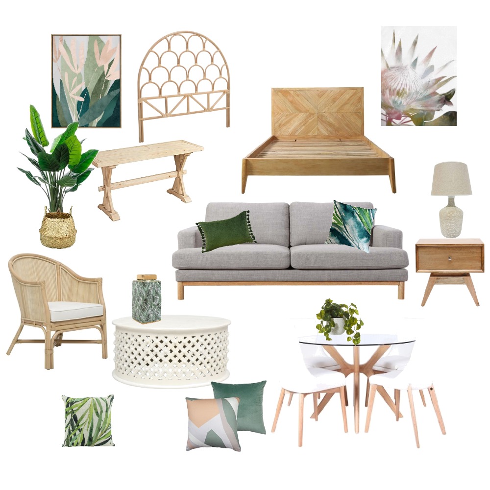 Modern Tropical Interior Design Mood Board by Accent on Colour - Style ...